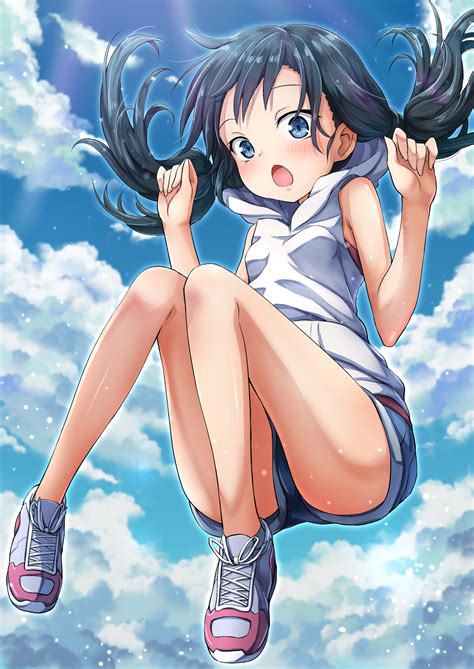 Wallpaper Anime Girls Weathering With You Bare Arms Bare Shoulders Black Hair Blue Eyes