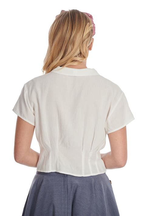 Banned Summer Ahoy Blouse Dark Fashion Clothing