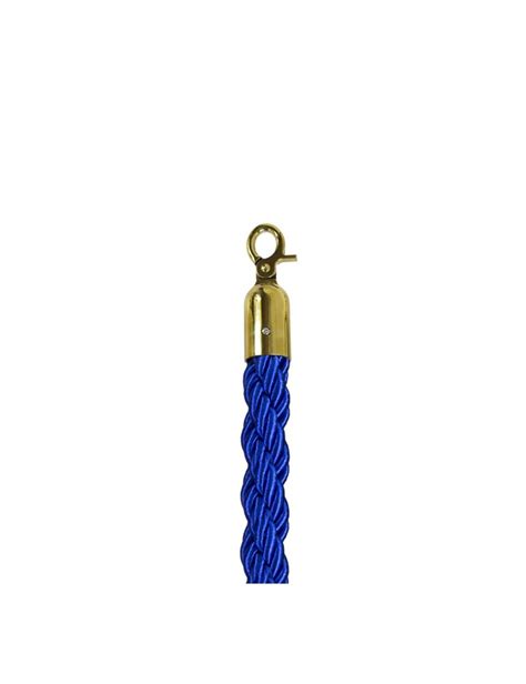Braided 15m Cord For Cord Separator Post Gold Blue