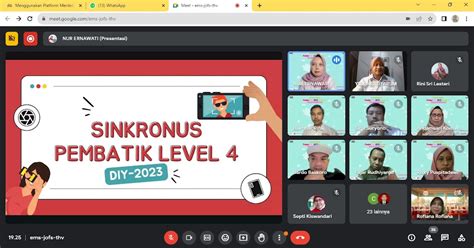 Sesi Sinkronus Pembatik Level 4 2023 Diy