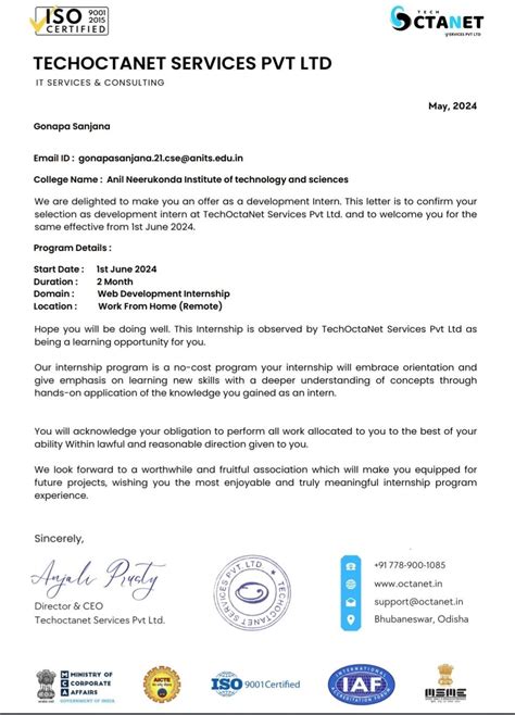 sanjana gonapa on linkedin octanet webdevelopment internship