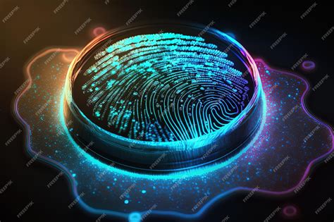 Premium Photo Photo Of Holographic Fingerprint Security In The Digital Age Protecting Big Data