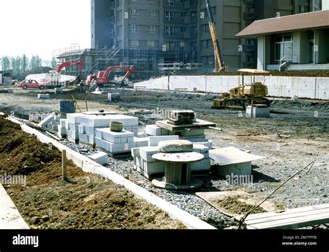 A View Of The Construction Site Of The New Tower Apartments Bldg 1561