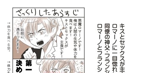 ヘタリア 【腐西ロマ】悪魔ロマーノと神父親分と神父髭 むってぃのマンガ 親分子分 西ロマ 腐向け Pixiv