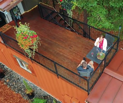 Couples Double Stacked Container Home Comes Fully Equipped For A Cozy Life