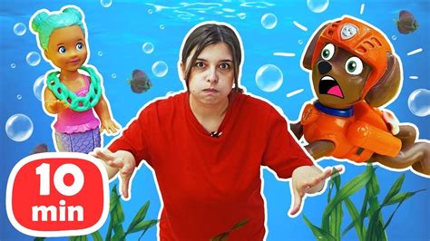 Игрушки Щенячий Патруль и поезд Кей в шоу для детей Тойклаб Youtube