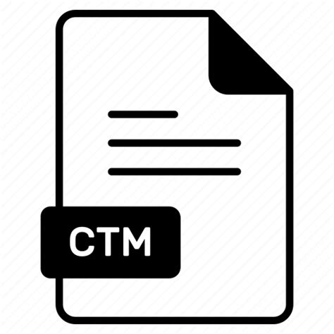 Ctm File Format Page Document Sheet Paper Icon Download On Iconfinder