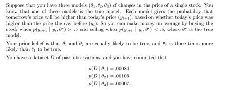Solved This Problem Is Based On Bayesian Learning Suppose Chegg