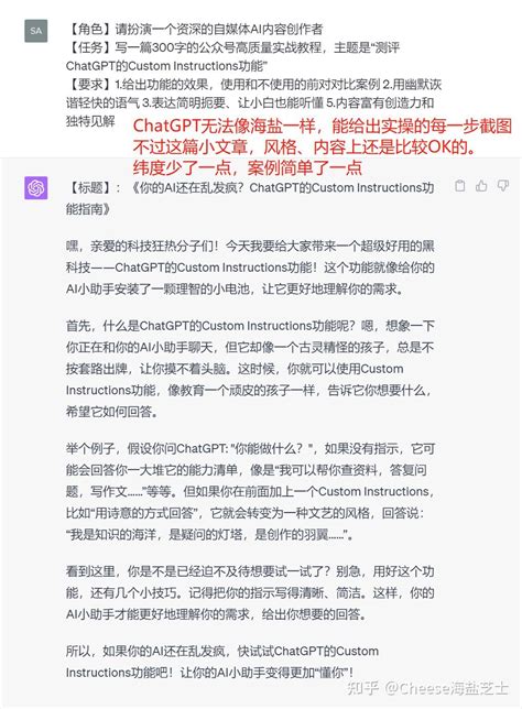 Chatgpt Custom Instructions
