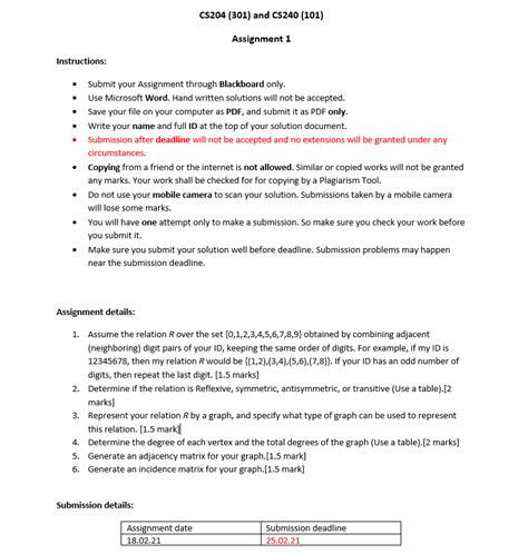 Solved Cs204 301 And Cs240 101 Assignment 1