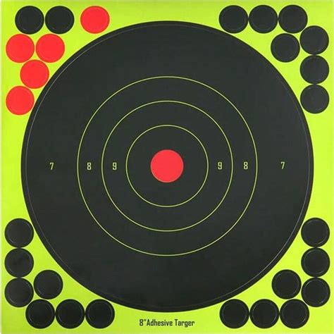 10sheets Pcs Shooting Target Stickers 8 Inch Paper Target Splattered