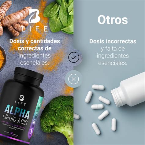 Ácido Alfa Lipoico De 180 Cápsulas Alpha Lipoic Acid B Life
