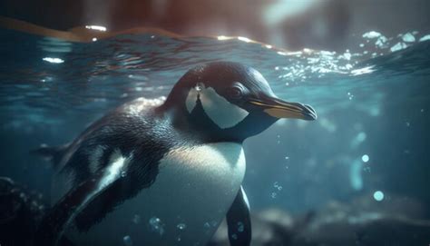 Premium Photo Penguin In Water