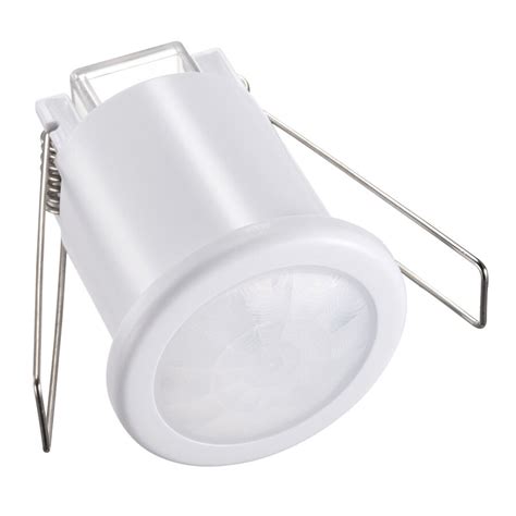 Pir Motion Sensor 360° Range 8m Max 800 Watt Ip20 Recessed White