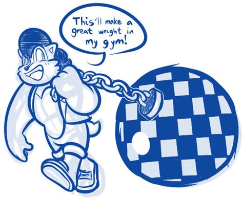 Sketch Comm Buff Sally With Wrecking Ball By Jamesthereggie On Deviantart