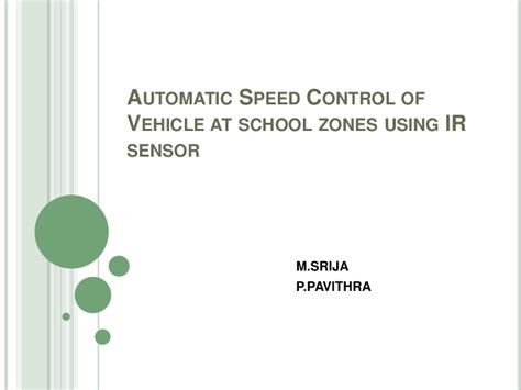 Ppt Speed Controlling