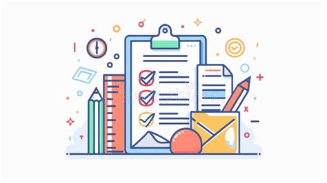 Professional Paper Document With Check Mark Icon For Business Use Stock Vector Illustration Of