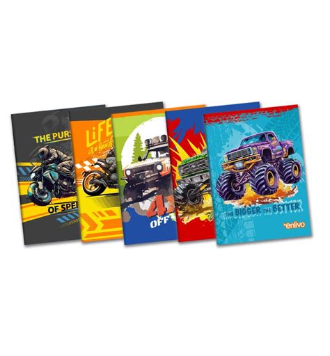 Enlivo Writing Regular Notebook Transportation Series 80s Starbright