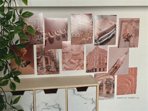 Pink Mini Wall Collage Kit Aesthetic Collage Prints Etsy Uk