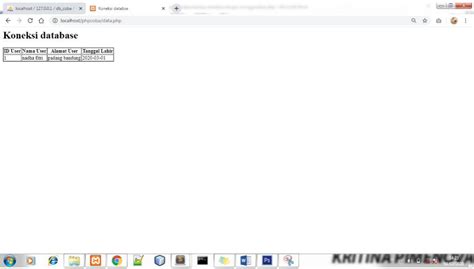 Mengkoneksikan Database Dengan Php Tutorial Php