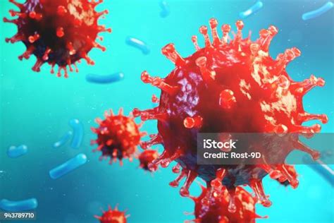 3d 그림 병원 성 바이러스 호스트 유기 체에 감염을 일으키는 바이러스 성 질병 전염병입니다 바이러스 추상적인 배경입니다 바이러스 박테리아 세포 감염 유기 체입니다 3차원