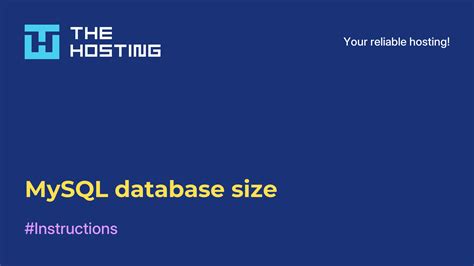 MySQL database size