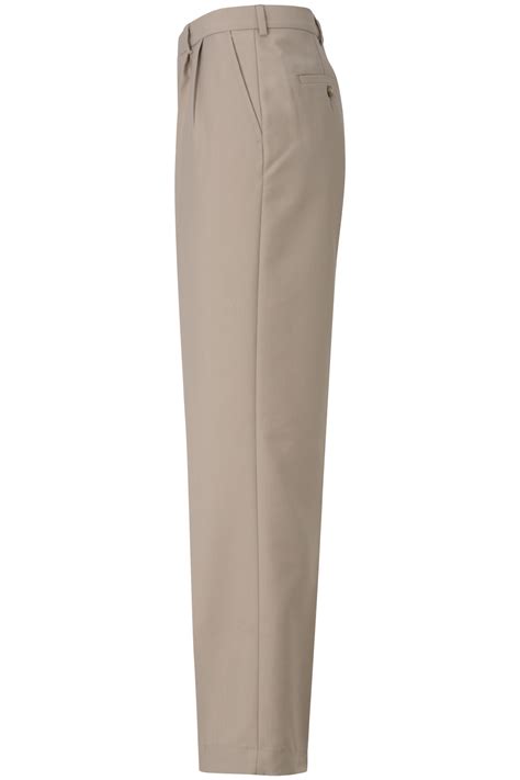 Washable Wool Pleated Front Pant Edwards Garment