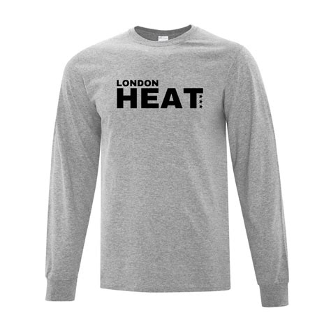 Cotton Long Sleeve Shirt Heat Logo Source Teamworks