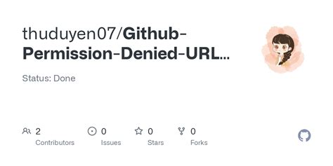 github thuduyen07 github permission denied url 403 status done