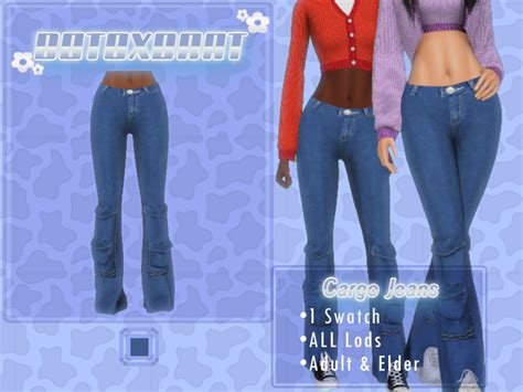 The Sims Resource B0t0xbrat Cargo Jeans
