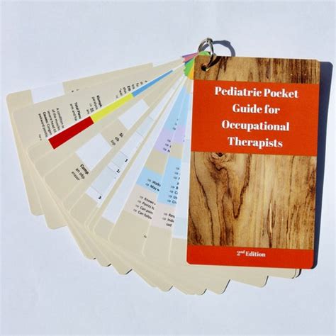 Occupational Therapy Quick Reference Cheat Sheet Pocket Etsy