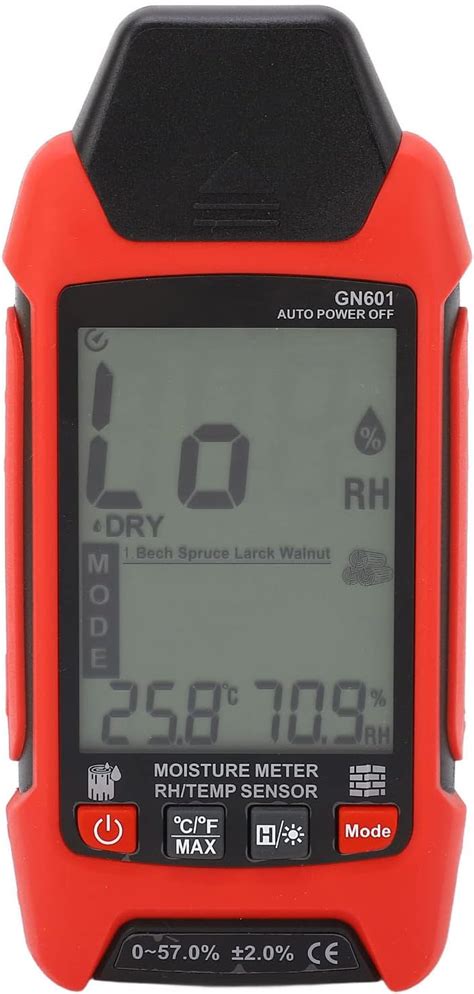 Wood Moisture Meter Firewood Moisture Tester Rh Temp Sensor Digital