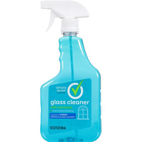 Glass Cleaner And Ammonia Simply Done
