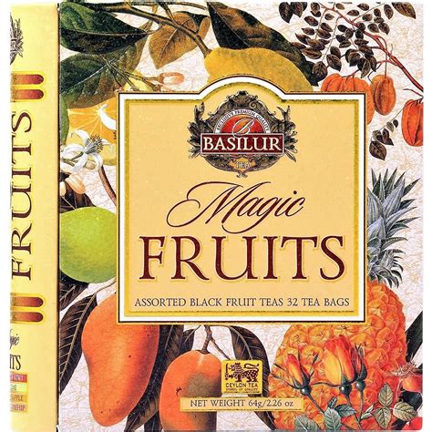 Цейлонски черен чай Magic Fruits, 4 варианта, 64 гр - eMAG.bg