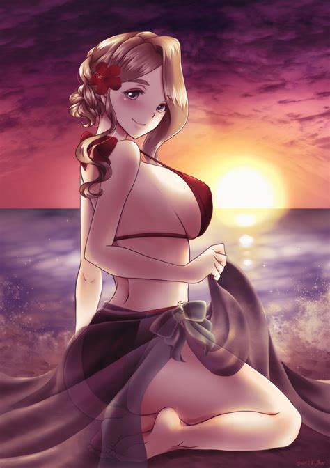 Rule 34 1girls Alternate Costume Asa Asakisafe1 Beach Bikini Blonde