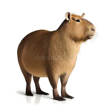 Realistic Illustration Of Capybara Generative Ai Stock Illustration Illustration Of Furry