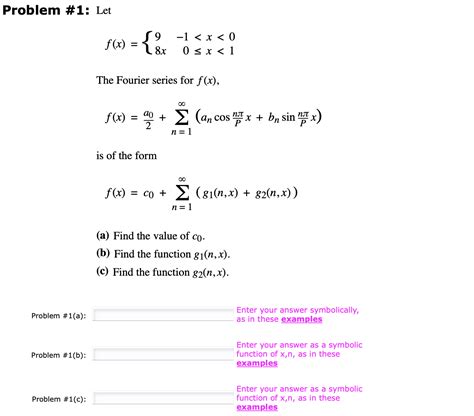 Solved Please solve part a,b,c and include all the step with | Chegg.com