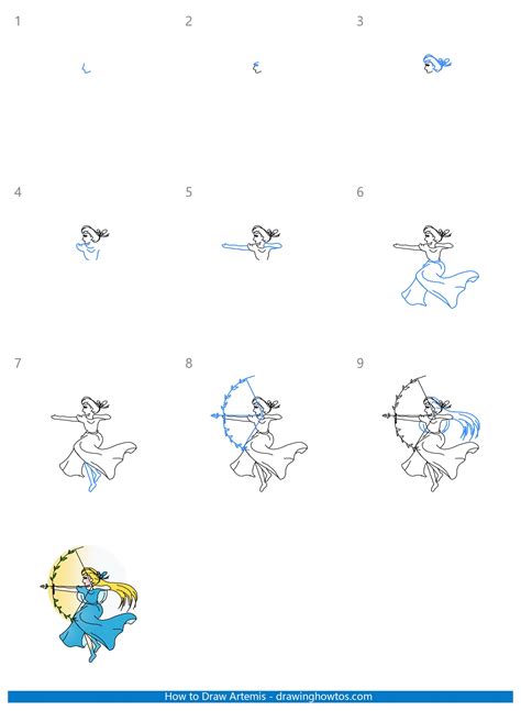 How To Draw Artemis Step By Step Easy Drawing Guides Drawing Howtos