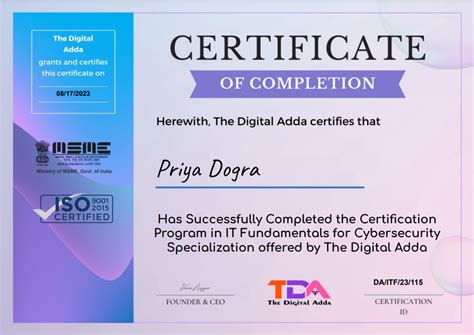 It Fundamentals For Cybersecurity Specialization Certification