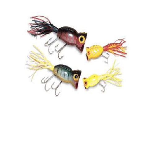 Arbogast Hula Popper Fishing Lure Hard Bait Topwater Frog White Belly 1