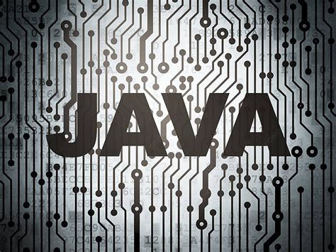 Programming Concept Circuit Board With Java Modern Script Electric Photo Background And Picture