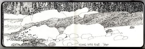 Ian Sidaway Fine Line 2018 Night In The Wood Tom Thomson Sketch Book