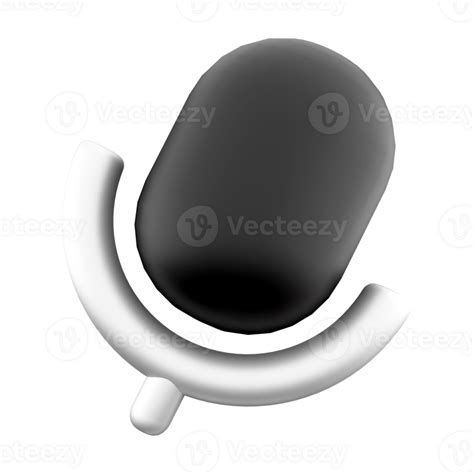 3d Rendering Microphone Icon 3d Render Talking Device Icon 24624550 Png