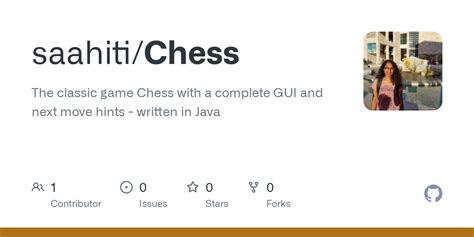 GitHub Saahiti Chess The Classic Game Chess With A Complete GUI And