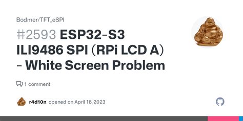 Esp32 S3 Ili9486 Spi Rpi Lcd A White Screen Problem · Issue 2593