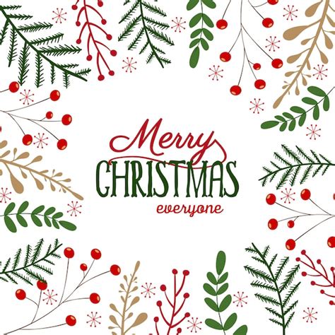 Premium Vector Merry Christmas Background