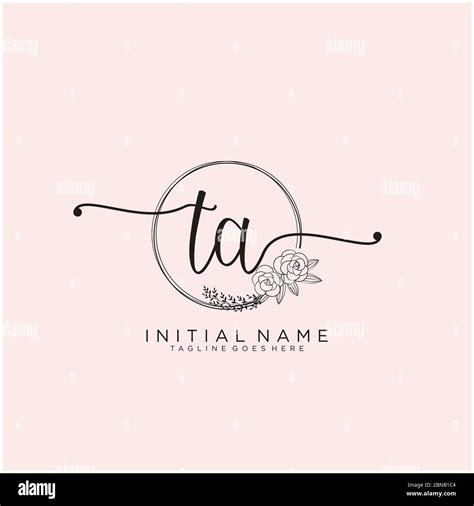 Ta Initials Logo Cut Out Stock Images And Pictures Alamy