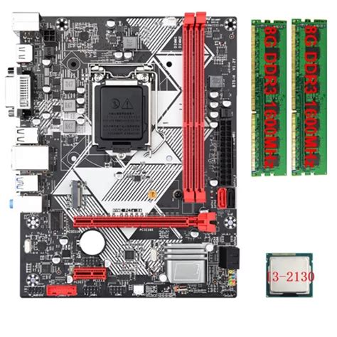 B75 H Desktop Motherboard I3 2130 Cpu 2x8g Ddr3 1600mhz Lga 1155 Usb
