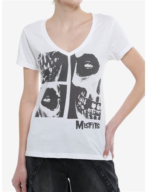 Misfits Black And White Collage Girls T Shirt Hot Topic