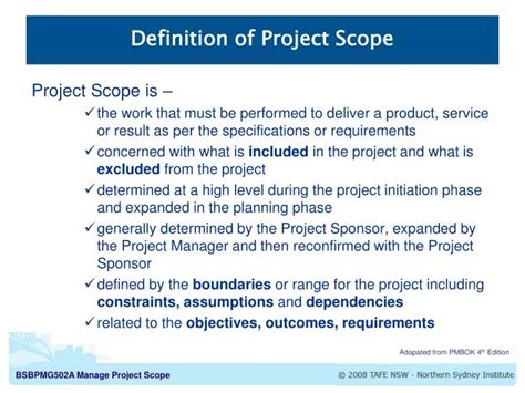 Scope Of Project Examples 5 Project Scope Statement Example Card